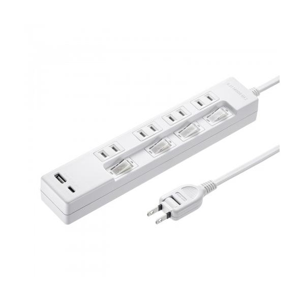 在庫状況：在庫あり/2022年09月 発売/◆USB出力合計2.4A仕様で、USB Aポート、Type-Cポートともに最大5V・2.4A出力です。◆USB A、Type-Cポート共に、自動識別ICの機能が付いており、スマホやiPhoneなど...