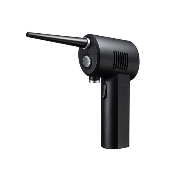 在庫状況：在庫僅少/2019年12月 発売/◆繰り返し使える充電式電動エアダスターです。◆本体はどの向きでも使用可能で、逆さにも対応しています。◆付属のノズルは狭い箇所での使用に最適で、使用後は収納も可能です。/[CDADE1BK]