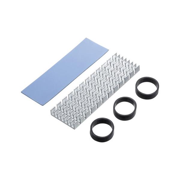 在庫状況：在庫僅少/2020年01月 発売/◆発熱の大きなM.2 SSD用ヒートシンクです。◆スリット形状に切り込みを入れた放熱性に優れた形状です。◆ヒートシンクとM.2 SSDの間に付属の熱伝導シリコンパッドを挟むことで更に放熱効果が高ま...