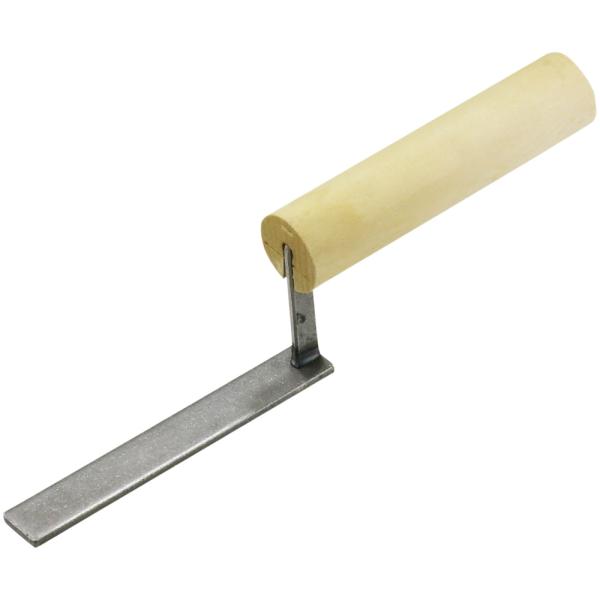 在庫状況：お取り寄せ/お届け：約2週間/◆目地底の塗り付け、細かい場所の仕上げに最適な平目地用左官こて。◆左官作業の必需品です。/[15543KNY]