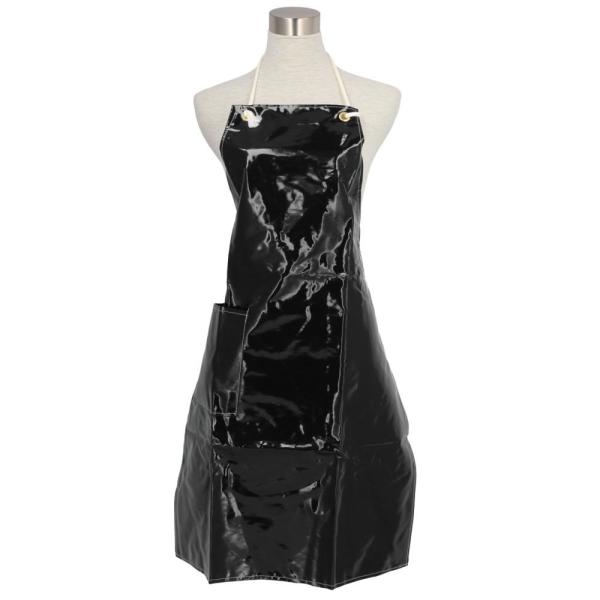 在庫状況：お取り寄せ/7日〜10日で出荷/◆光沢のある、鮮やかな色合いの防水エプロン。/[2110403]