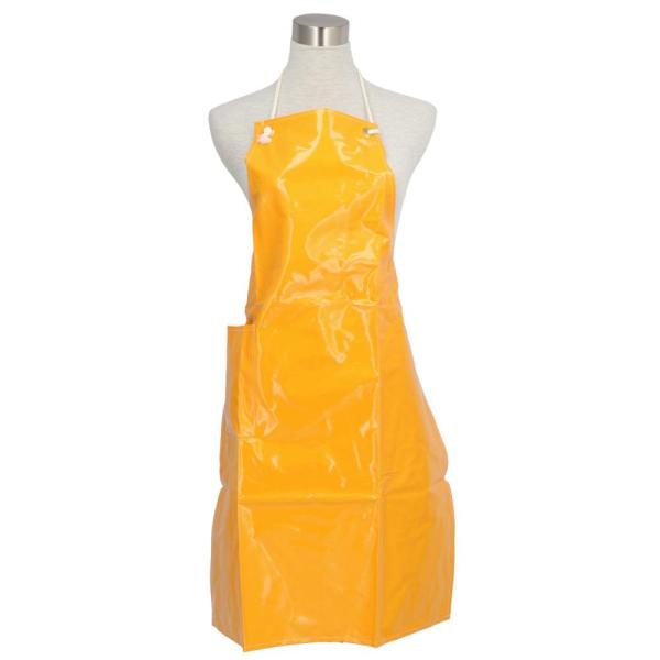 在庫状況：お取り寄せ/7日〜10日で出荷/◆光沢のある、鮮やかな色合いの防水エプロン。/[2110408]
