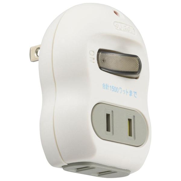 在庫状況：お取り寄せ/3日〜5日で出荷/2019年04月 発売/◆雷サージ軽減素子内蔵で、雷に強い集中スイッチ付タップ◆熱に強いPBT樹脂使用で耐熱性アップ◆ホコリ防止安全シャッター・口数：2個口/[HSTMP2M3PBTW]