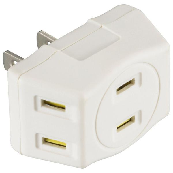 在庫状況：お取り寄せ/3日〜5日で出荷/◆ホコリシャッター付トリプルタップ◆熱に強いPBT樹脂使用で耐熱性アップ◆トラッキング火災防止プラグ・口数：3個口/[HSTM3MT3PBTW]