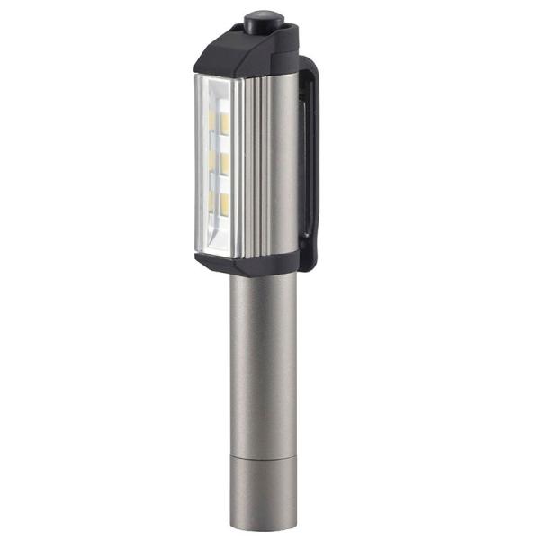 在庫状況：お取り寄せ/2017年09月 発売/・全光束：約100ルーメン・使用電源：単4形乾電池×2本(テスト用アルカリ乾電池付属)・連続使用時間：約5時間※新品未使用のアルカリ乾電池使用時/[SLW100B6S]