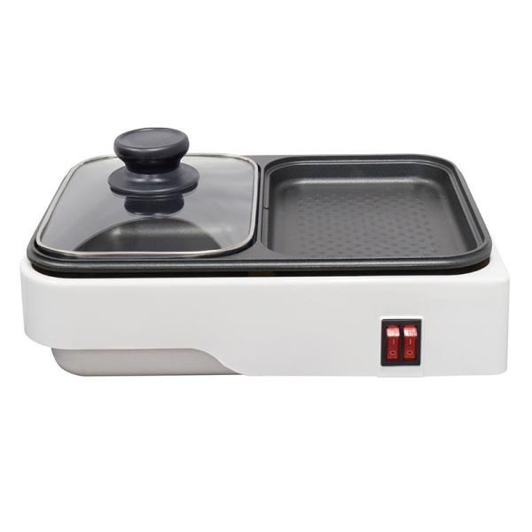 在庫状況：お取り寄せ/3日〜5日で出荷/◆鍋料理と焼き料理が一度に楽しめる2WAYプレート◆フッ素樹脂加工プレート使用で、お手入れが楽々/[COKYH100BW]