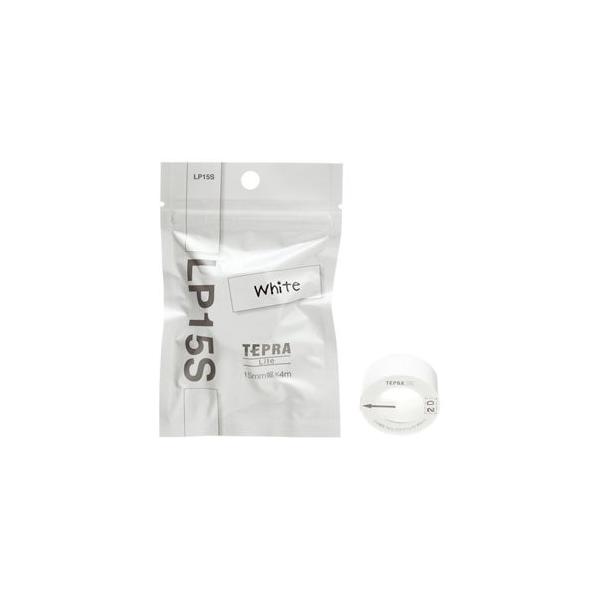 在庫状況：在庫僅少/2012年06月 発売/※対応機種をお確かめの上、ご購入下さい。◆無地の(テプラ)Liteテープは、文字や絵記号の可愛らしさが引き立ちます。※(テプラ)Liteテープは、感熱紙です。◆テープカートリッジ　ホワイト/黒文字...