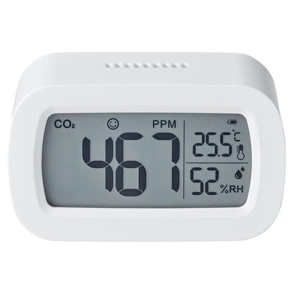 在庫状況：お取り寄せ/2021年09月 発売/※電池駆動の場合、省電力モードとなり、15分経過すると本体の電源が自動的に切れます。連続で使用する場合はUSB給電で使用してください。◆室内のCO2濃度・温度・湿度を数値化◆人が集まるところの感...