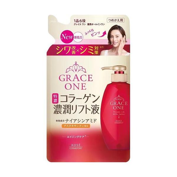 在庫状況：お取り寄せ/7日〜10日で出荷/※仕様及び外観は改良のため予告なく変更される場合がありますので、最新情報はメーカーページ等にてご確認ください。◆グレイス ワン 薬用リンクル リフト液 のつめかえ用です。◆有効成分ナイアシンアミド配...