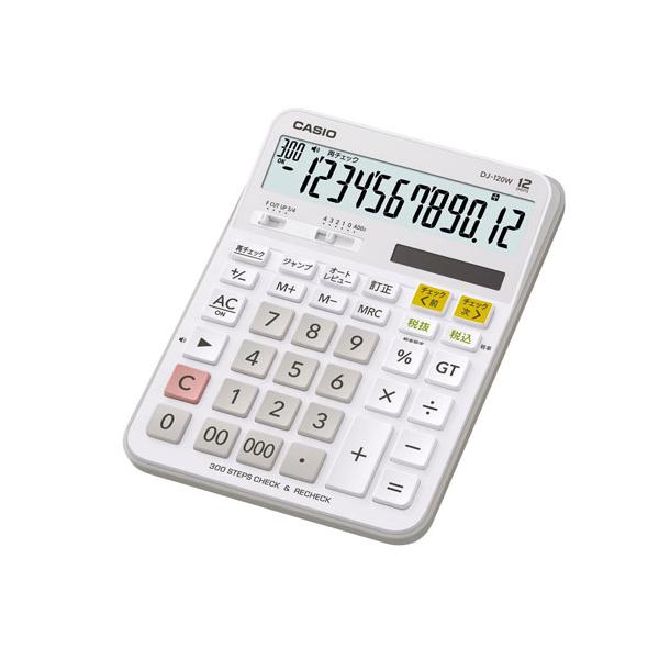 在庫状況：お取り寄せ/お届け：約2週間/2016年02月 発売/◆2つの方法で検算ができる(チェック検算電卓)◆数字が大きい大型液晶◆税計算機能搭載/[DJ120WN]