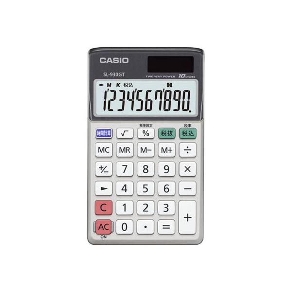 在庫状況：お取り寄せ/2007年08月 発売/◆グリーン購入法基準に適合し、エコマークも取得◆小型軽量で携帯に便利な手帳タイプです◆時間計算機能/早打ち対応/10桁【幅70×奥行118.5×厚さ8.5】/[SL930GTN]