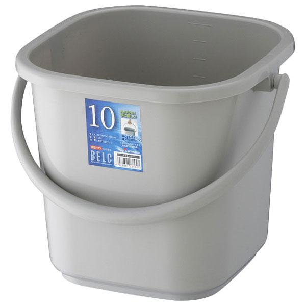 在庫状況：お取り寄せ/7日〜10日で出荷/◆角型バケツ◆持ち手が丸く手に優しい・サイズ(約)：幅30.5×奥行27×高さ24.4cm/[GBEC240]