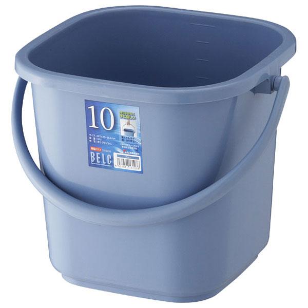 在庫状況：お取り寄せ/お届け：約2週間/◆角型バケツ◆持ち手が丸く手に優しい・サイズ(約)：幅30.5×奥行27×高さ24.4cm/[GBEC241]