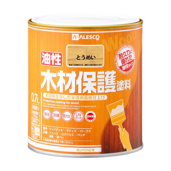 在庫状況：お取り寄せ/お届け：1〜2週間◆※塗装後も保護成分の臭いが若干残りますので、屋内木製品の塗装には不向きです。◆優れた木材防虫・防腐・防かび効果を発揮します。◆木材に浸透し、木目を生かした半透明着色仕上げになります。◆日焼け(紫外線...