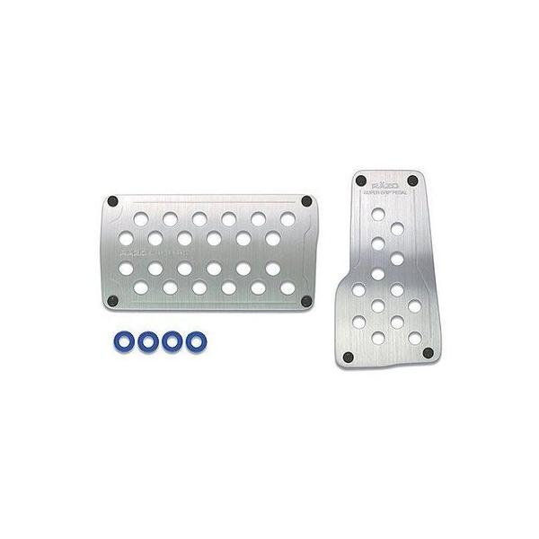 在庫状況：お取り寄せ/※画像はイメージです。※必ず最新の車種別適合表をご確認の上、お買い求めください。◆ヘアライン仕上げにアルマイト加工したアルミペダル◆足元の質感大幅UP!◆お試しブルーリング付属/[RP122]