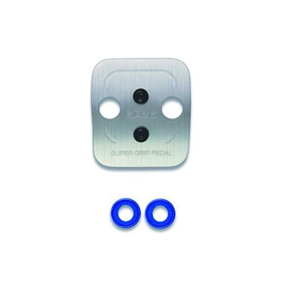 在庫状況：お取り寄せ/お届け：2〜3週間/※画像はイメージです。※必ず最新の車種別適合表をご確認の上、お買い求めください。◆ヘアライン仕上げにアルマイト加工したアルミペダル◆足元の質感大幅UP!◆お試しブルーリング付属/[RP125]