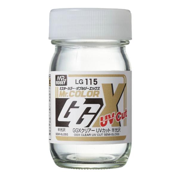 在庫状況：在庫あり/2025年11月 発売/※画像はイメージです。実際の商品とは異なる場合がございます。GSIクレオス Mr.カラーGGX GGXクリアー UVカット 半光沢 です。