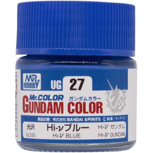 在庫状況：在庫あり/2025年12月 発売/※画像はイメージです。実際の商品とは異なる場合がございます。GSIクレオス Mr.カラー ガンダムカラー Hi-νブルーです。