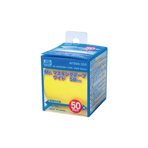 在庫状況：お取り寄せ/3日〜6日で出荷/2023年04月 発売/※画像はイメージです。実際の商品とは異なる場合がございます。GSIクレオス Mr.マスキングテープ ワイド 50mm です。