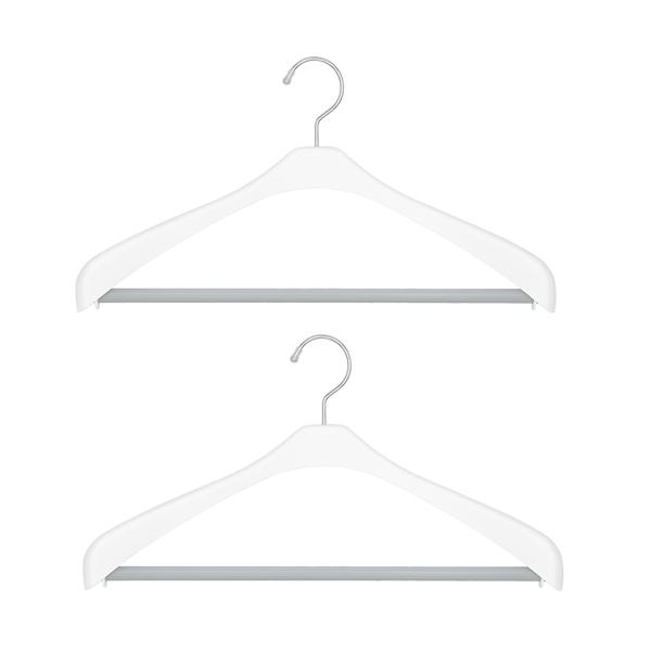 在庫状況：お取り寄せ/7日〜10日で出荷/◆薄型設計のジャケット用ハンガー。◆ジャケットやスーツの型崩れを防ぐ。◆フックは回転し、向きを変えられる。・サイズ(約)：幅420×高さ215×厚さ25mm/[60305シンコハンガ]