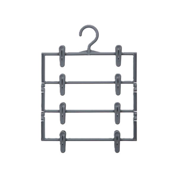 在庫状況：お取り寄せ/7日〜10日で出荷/2025年04月 発売/※画像はイメージです。◆スカートやスラックスなど計4枚をまとめて収納できる。◆省スペースに収納可能。◆クローゼットの中をすっきり整理整頓。/[SS04RGY]