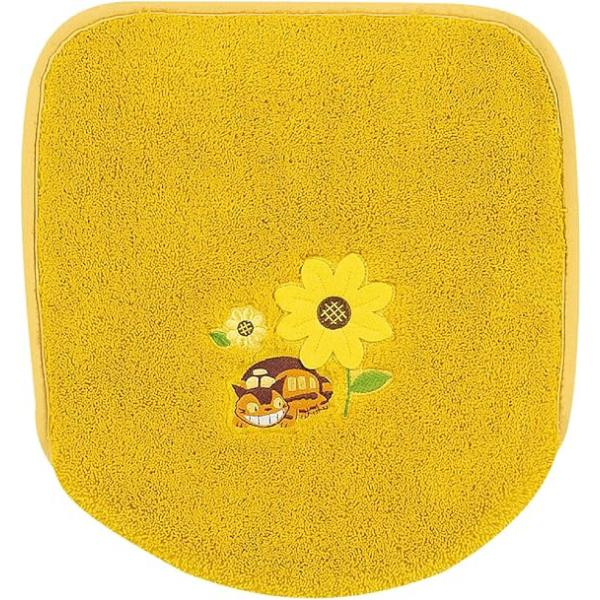在庫状況：お取り寄せ/7日〜10日で出荷/◆ネコバスをデザインしたトイレふたカバー。◆にんまりと笑うネコバスを刺繍した楽しいデザイン。◆普通便座、洗浄便座両方に対応。/[197596センコ]