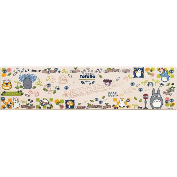 在庫状況：お取り寄せ/7日〜10日で出荷/※汚れがひどい場合は、中性洗剤を含ませた布で拭き取った後に軽く水拭きし、乾いた布で拭いてください。◆人気のトトロキャラクターがプリントされた楽しいロングマットシリーズ。◆水や油跳ねも吹くだけ簡単◆適...