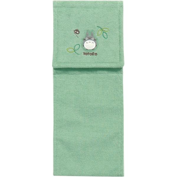 在庫状況：お取り寄せ/7日〜10日で出荷/※乾燥機不可◆風で舞うはっぱの中に佇むトトロ。◆映画のワンシーンが思い浮かぶジブリファンにはたまらないペーパーホルダー。・商品サイズ(約)：155×385×5mm/[77887センコ]