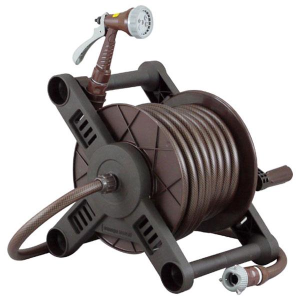 在庫状況：お取り寄せ/7日〜10日で出荷/※外枠部分にはラメが入っています。◆落ち着きのあるレトロカラーでお庭を演出◆表面さらさらホースで巻き取りやすい◆ベトつかない藻の発生を防ぐ中黒タイプ・サイズ(約)：幅30×奥行33.8×高さ33.8...