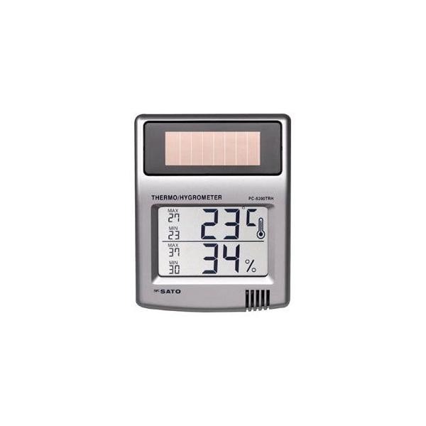 在庫状況：お取り寄せ/取引先在庫あり3日〜5日で出荷/◆ソーラー電池を電源に使用、室内の温度・湿度をデジタル表示し、しかも各最高・最低値も常時表示します。 ◆照度約300lx未満の暗い環境ではボタン電池使用に自動で切り替わります。/[PC5...