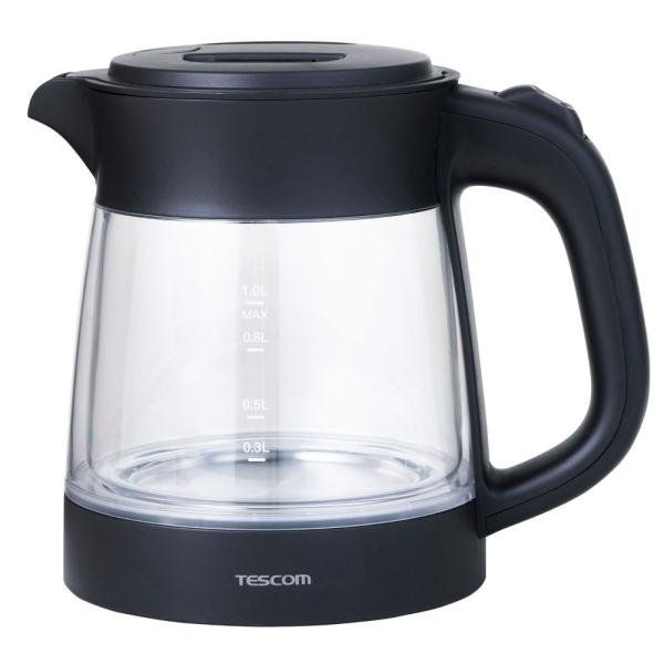 在庫状況：お取り寄せ/◆上質なガラスの透明感と安全な使い心地をあわせ持った、暮らしに寄り添う電気ガラスケトルです。◆においや味移りが少なく、飲み物本来のおいしさを楽しめる1.0Lサイズ。◆6つの安全機能付きで、くつろぎのティータイムをより安...