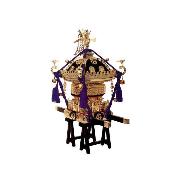 在庫状況：お取り寄せ/※画像はイメージです。実際の商品とは異なる場合がございます。童友社 1/5 江戸神輿 黒塗紫房です。