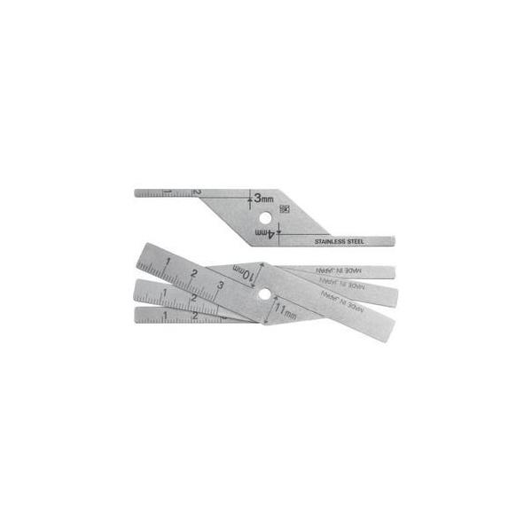 在庫状況：お取り寄せ/取引先在庫あり3日〜5日で出荷/◆ルート間隔・突合せ継手ルート間隔測定用限界ゲージです。◆ゲージリーフ4枚セットです。◆ルート間隔・突合せ継手ルート間隔測定用に。/[WRL310]