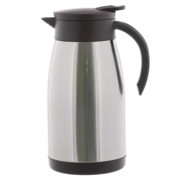 在庫状況：お取り寄せ/◆シンプルで使い勝手の良いスリムポット◆レバーを押すだけで注げるワンタッチ栓◆スリムタイプで卓上でも圧迫感のないデザイン/[ND4242]