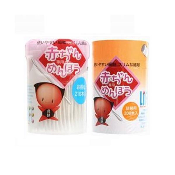 在庫状況：お取り寄せ/お届け：2〜3週間/※仕様やパッケージは、リニューアルなどの理由で変更になっている場合がございます。予めご了承下さい。◆赤ちゃんの耳や鼻のケアに便利な、水滴型でスリムな綿球のめんぼうです。■材質：綿部：コットン100％...