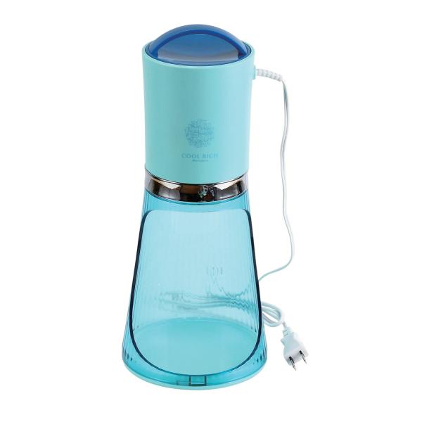 在庫状況：お取り寄せ/◆押すだけ簡単電動かき氷器◆粗め・細かめの2通りの氷ができる◆製氷カップ2個付き/[D6626パル]