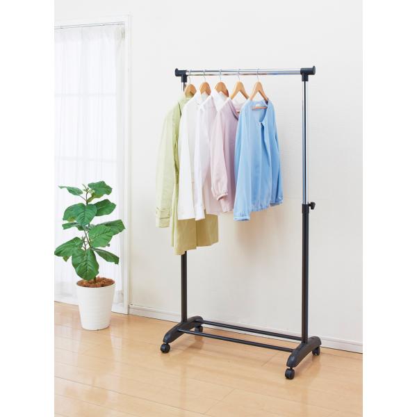 在庫状況：お取り寄せ/7日〜10日で出荷/◆キャスター付きで移動が簡単。◆用途に合わせて高さを自由に調節できる。◆幅80cm・サイズ(約)：幅80×奥行38.5×高さ90.5〜151cm・組立：お客様組立/[N7597パル]