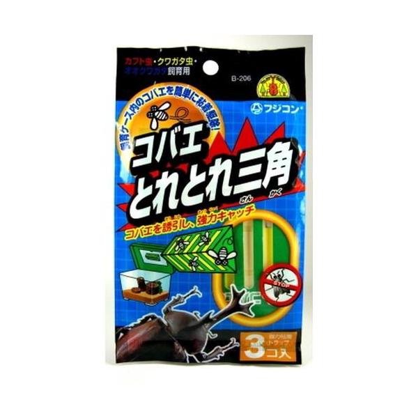 在庫状況：お取り寄せ/7日〜10日で出荷/※仕様やパッケージは、リニューアルなどの理由で変更になっている場合がございます。予めご了承下さい。◆飼育ケースのフタ裏面や本体に貼るだけで簡単にコバエをキャッチ。特殊粘着シートのセットされた三角トラ...