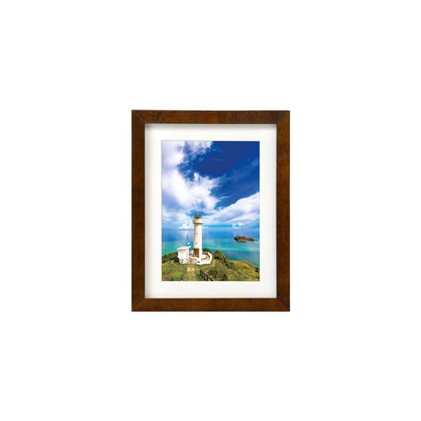 在庫状況：お取り寄せ/お届け：約2週間◆2016年10月 発売/◆さまざまなお写真に合うシンプルな角形の写真用木製額縁。◆スタンド付き。/[FWMM01BR2L]