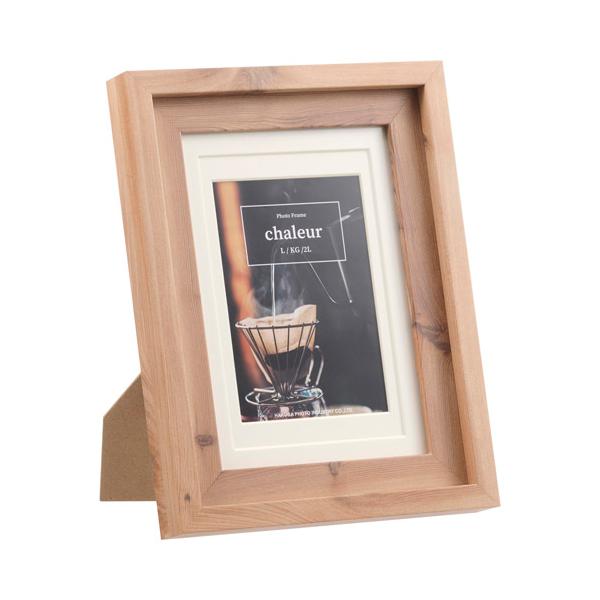 在庫状況：お取り寄せ/3日〜5日で出荷/2024年09月 発売/※画像はイメージです。◆重厚で存在感があり、温かみのあるリアルウッド調のフレーム◆壁掛けと卓上どちらにも対応◆対応写真サイズ：L/KG(ハガキ)/2L/[FWCHRABR]