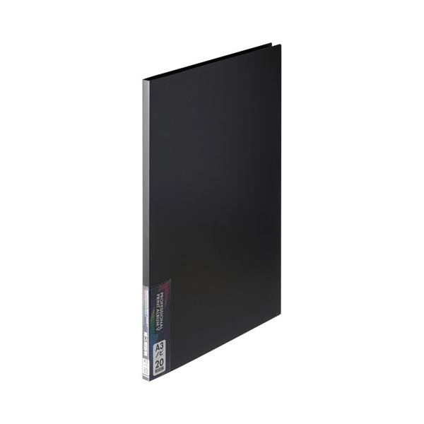 在庫状況：お取り寄せ/◆2025年05月 発売/◆黒台紙＆高透明ポケットで写真の美しさを引き立てる大判プリント用アルバム◆A3ノビサイズの写真をタテ向きで20枚収納できます◆保管や持ち運びに便利なサックケース付き/[ADP5A3NBK]