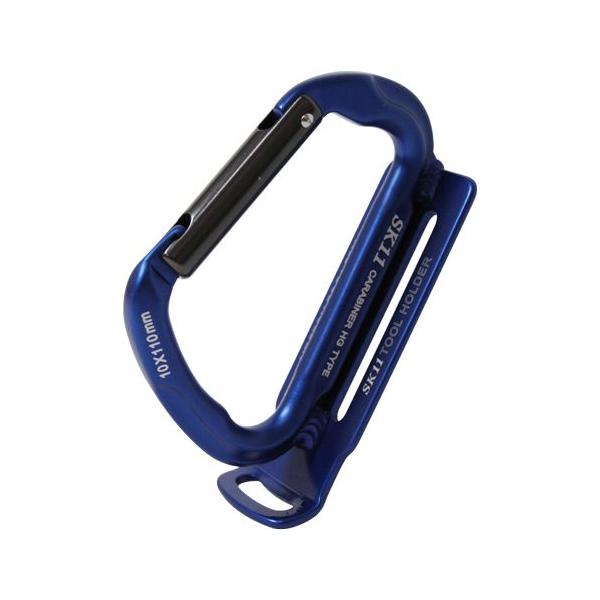 在庫状況：お取り寄せ/取引先在庫あり2日〜4日で出荷/◆ベルトホルダー一体型の、アルミ鍛造製で軽量、高強度、高品質のカラビナ◆簡易工具つりさげ◆鍛造アルミ極太カラビナ使用で軽量で耐久性があり安心/[SACTFAブル]