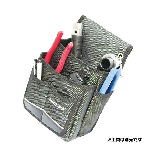 在庫状況：お取り寄せ/取引先在庫あり2日〜4日で出荷/◆シルバーラインを織り込んだ良質光沢生地◆電工腰袋◆安全性・軽量性・堅牢性に優れています/[RAV233HOTTA]