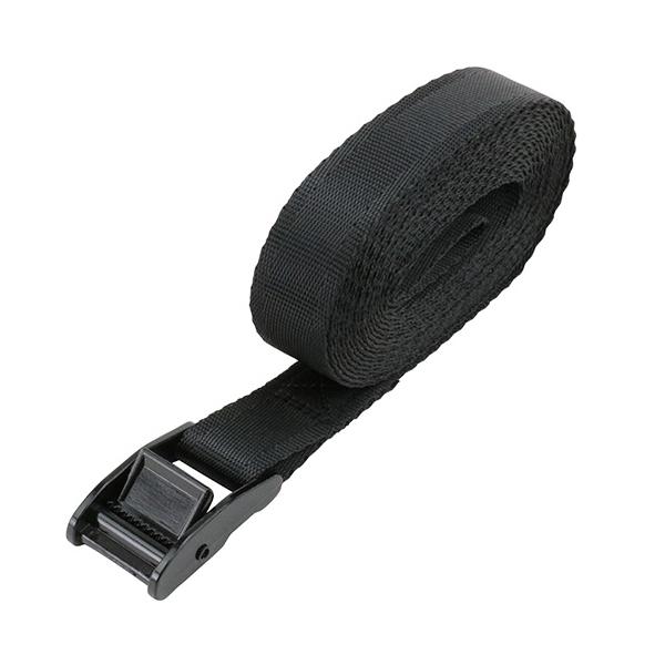 在庫状況：お取り寄せ/取引先在庫あり2日〜4日で出荷/◆ベルトを通して引っ張るだけで荷締め・結束作業が簡単で確実にできます。◆アウトドア、レジャー、引っ越し、防災対策などにも最適です。◆長さ調整は自由自在です。/[BT254BK]