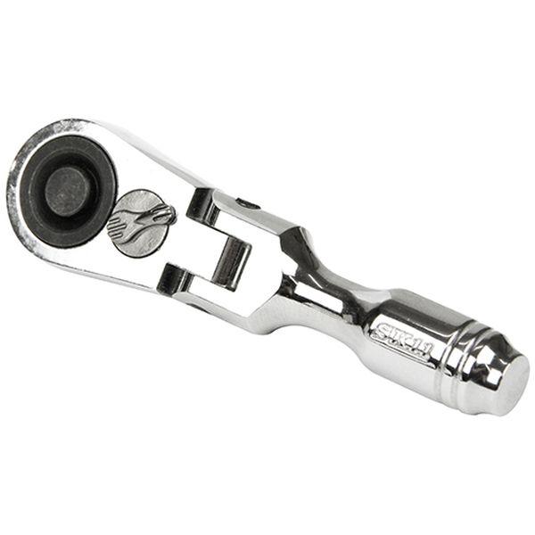 在庫状況：お取り寄せ/取引先在庫あり2日〜4日で出荷/◆手の中に収まるコンパクトボディ+180度首振り機構で窮屈で複雑な場所にも対応します◆ソケットと組み合わせ、六角ボルト・ナットやネジの締付け、緩め作業◆ワンサイズ小さく設計された極小ヘッ...