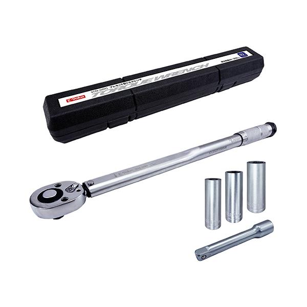 在庫状況：お取り寄せ/取引先在庫あり2日〜4日で出荷/◆カチッという音と、手への軽いショックと共にヘッドの角度が変わり、締め付け完了を確認できます。◆設定しやすい10N・m刻みの目盛は、視認性のよいレーザーマーキングです。◆ソケットの着脱は...