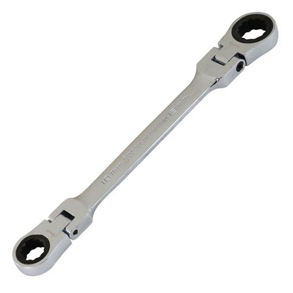 在庫状況：お取り寄せ/取引先在庫あり2日〜4日で出荷/◆細やかな動きで、より狭い場所での作業が可能◆六角ボルト・ナットの締付け、緩め作業◆頭部にラチェット機能を組みこんでいる為、ボルト・ナットから外すことなく連続して回すことが出来ます/[M...