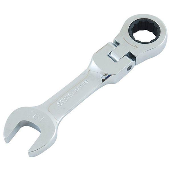 在庫状況：お取り寄せ/取引先在庫あり2日〜4日で出荷/◆細やかな動きで、より狭い場所での作業が可能◆六角ボルト・ナットの締付け、緩め作業◆片側がラチェットの頭部、もう一方が同一サイズのスパナ頭部がついており、スパナとラチェットレンチの機能を...