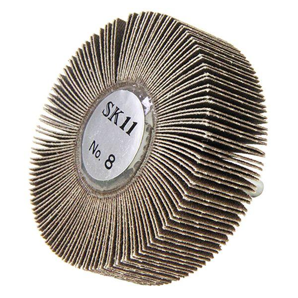 在庫状況：お取り寄せ/取引先在庫あり2日〜4日で出荷/最高使用回転数以下でご使用ください。軸を2/3以上入れてチャックしてください。◆サンドペーパーの研磨力と適度な弾性で対象物をなめらかに磨きます◆金属の内面、表面研磨、サビ落とし、塗装はが...