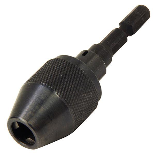 在庫状況：お取り寄せ/取引先在庫あり2日〜4日で出荷/◆小型チャックで狭い所での作業もOK◆充電式ドリルドライバー・電気ドリルに取り付けて各種先端工具を把握するドリルチャック◆キーレスチャックなので手締めで簡単に装着できます/[EDCK02...